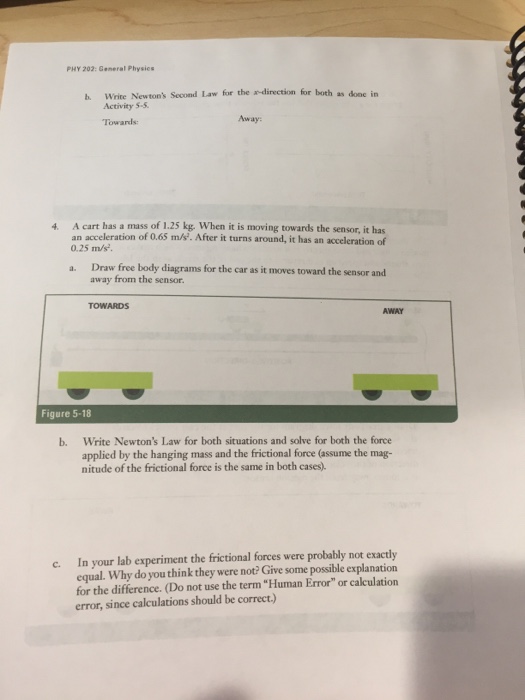 Solved PHY 202 General Physics V. Conclusions Write a | Chegg.com