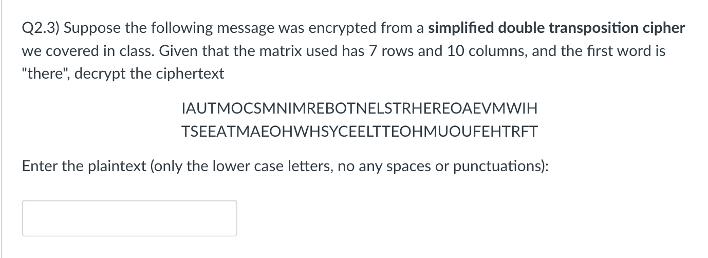 Solved Q2) Suppose that we have a computer that can test 230 | Chegg.com