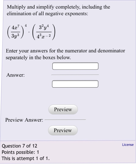 Solved Multiply and simplify completely, including the | Chegg.com