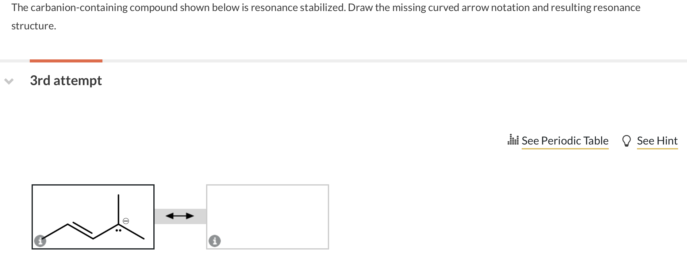 Solved The carbanion-containing compound shown below is | Chegg.com