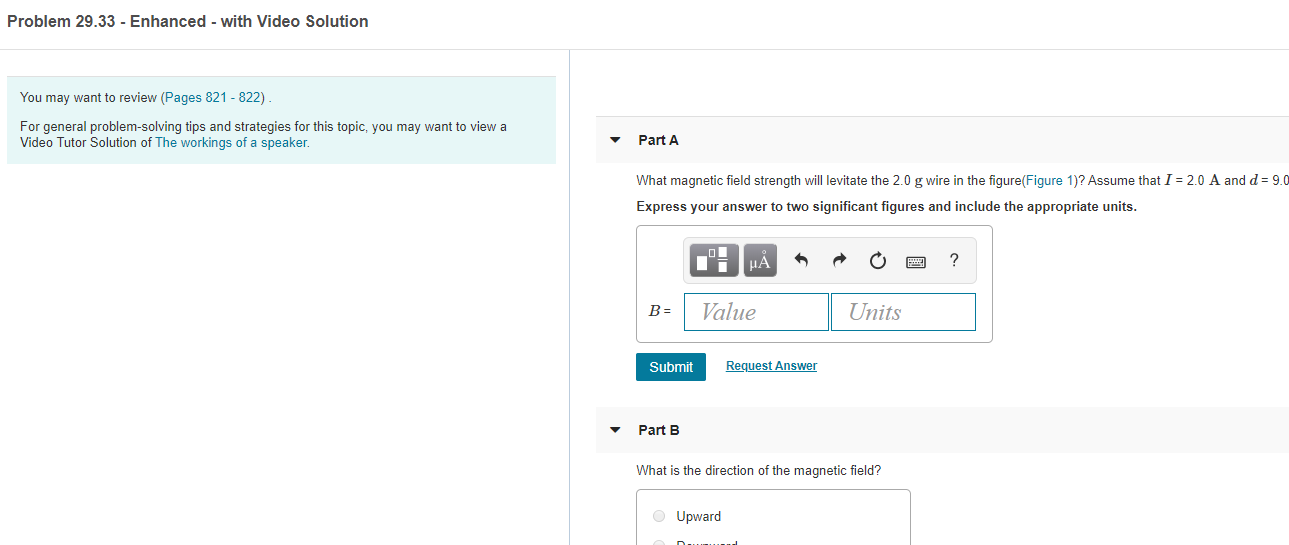 Problem 29.33 - Enhanced - with Video Solution You | Chegg.com