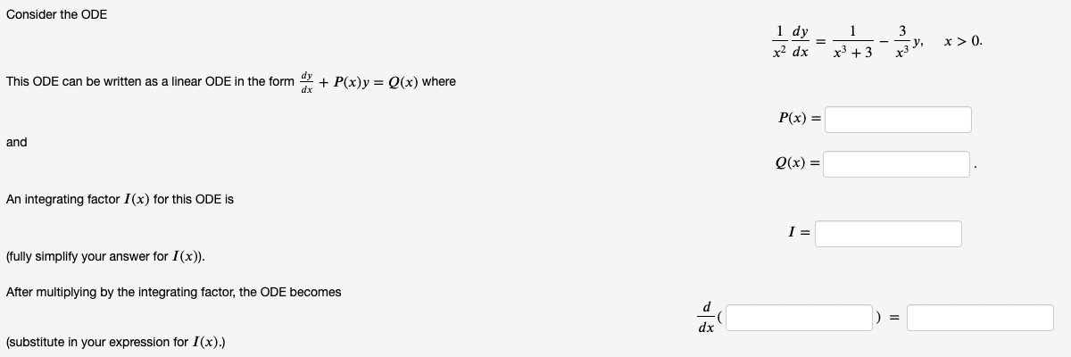 Solved Consider the ODE dxdy=2y5x2e2x+y. This ODE can be | Chegg.com