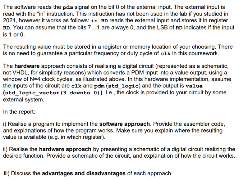 Solved A PDM signal is a sequence of 1 and 0 s updated | Chegg.com