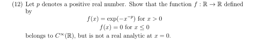 Solved Let p denotes a positive real number. Show that the | Chegg.com