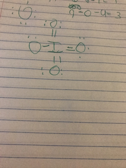 Solved I understand that this is the most stable lewis dot | Chegg.com