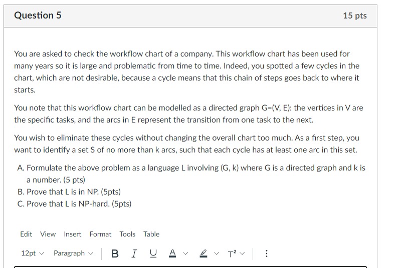 Solved Question 5You are asked to check the workflow chart | Chegg.com
