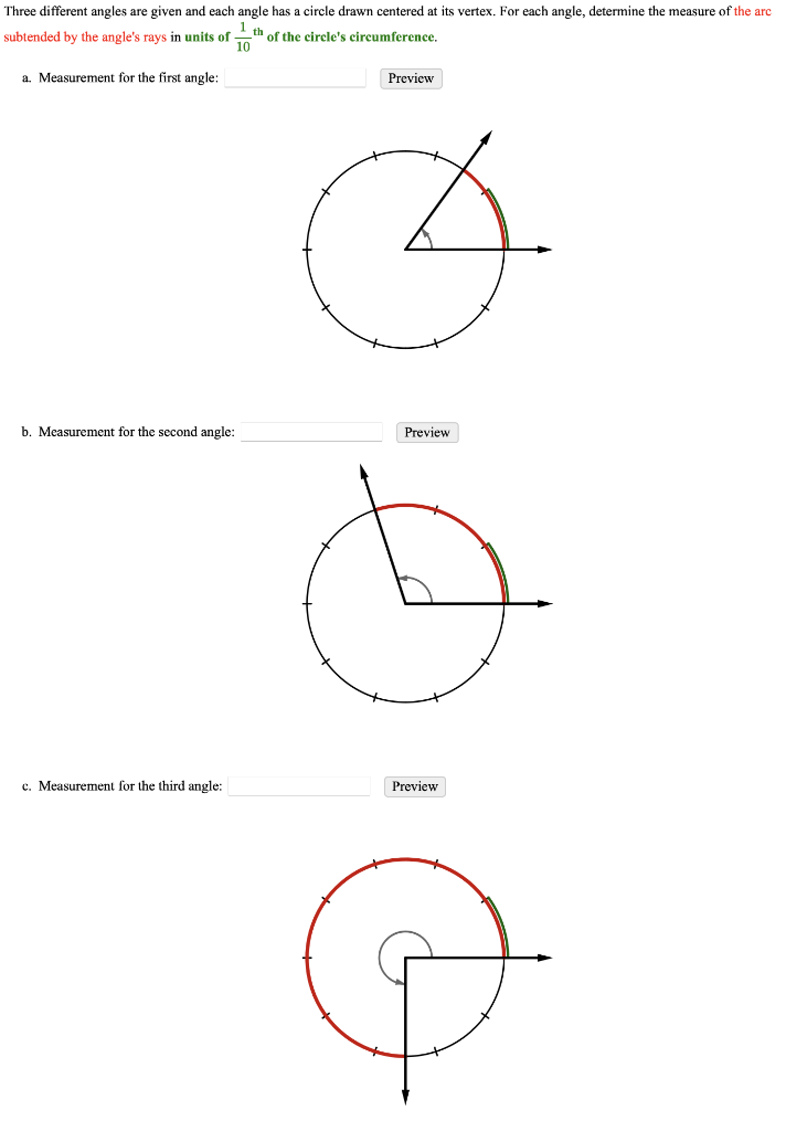 Solved Three different angles are given and each angle has a | Chegg.com Solved Three different angles are given and each angle has a | Chegg.com