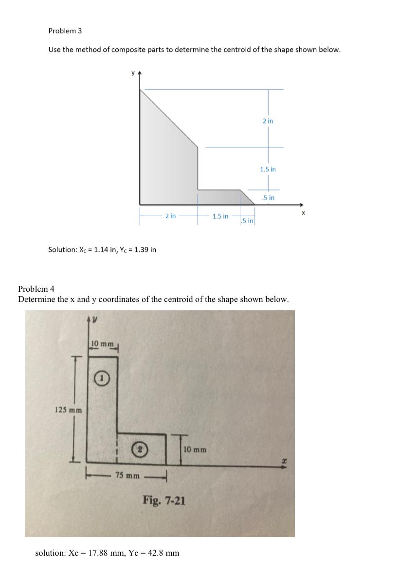 Solved Problem 3 Use the method of composite parts to | Chegg.com