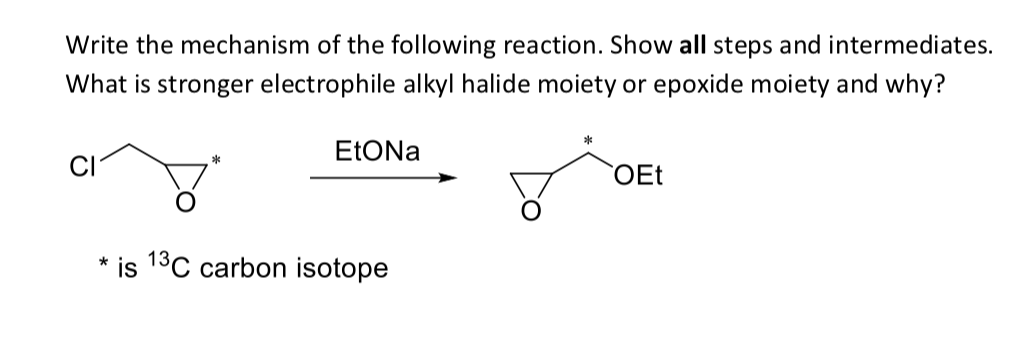 Solved Write the mechanism of the following reaction. Show | Chegg.com