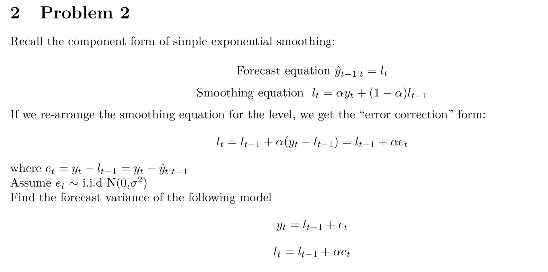 2 Problem 2 Recall the component form of simple | Chegg.com