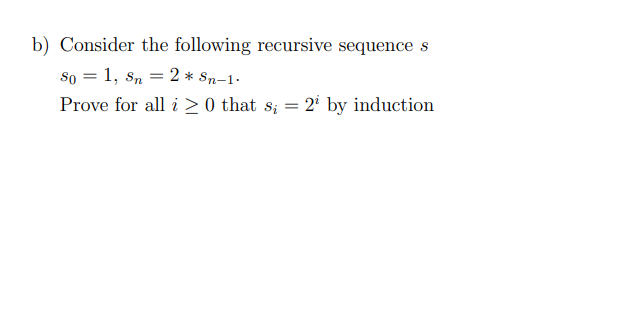 Solved a) Suppose the following recursive set S : - Basis | Chegg.com