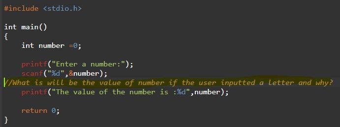 Solved //What is will be the value of output("number") if | Chegg.com