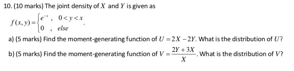 Solved Use the Method of Moment-Generating Functions for | Chegg.com