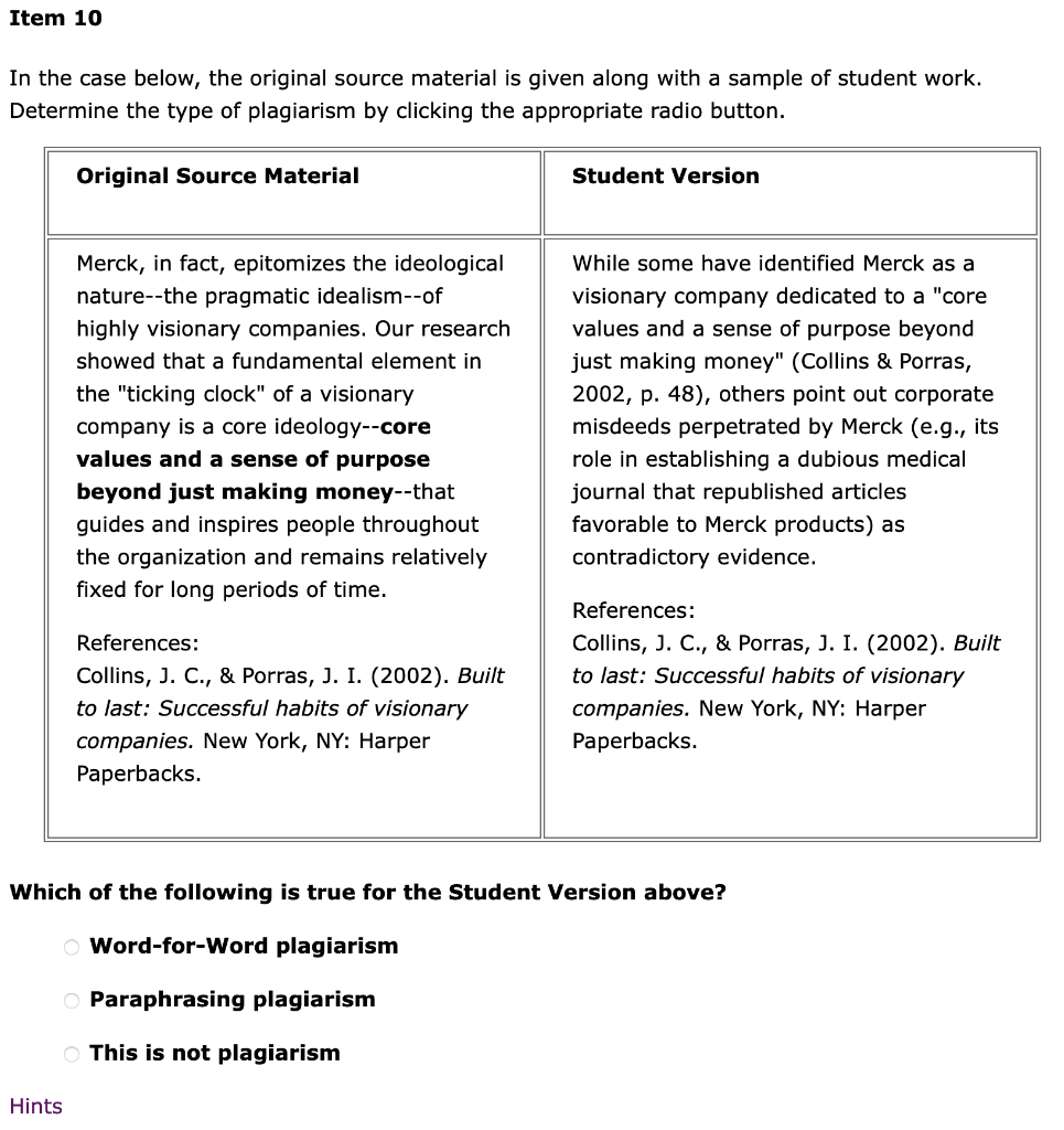 Solved In the case below, the original source material is | Chegg.com