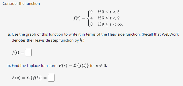 Solved Consider the function f(t)=⎩⎨⎧040 if 0≤t
