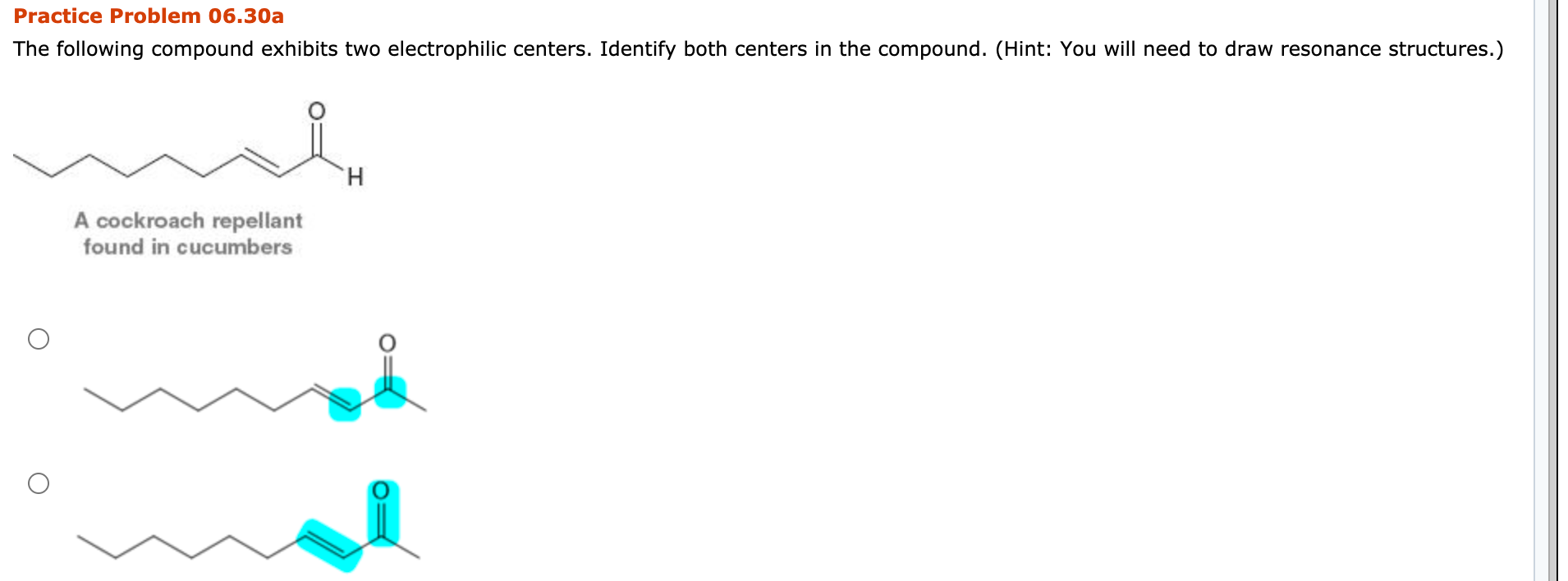 Solved Practice Problem 06.30a The following compound | Chegg.com