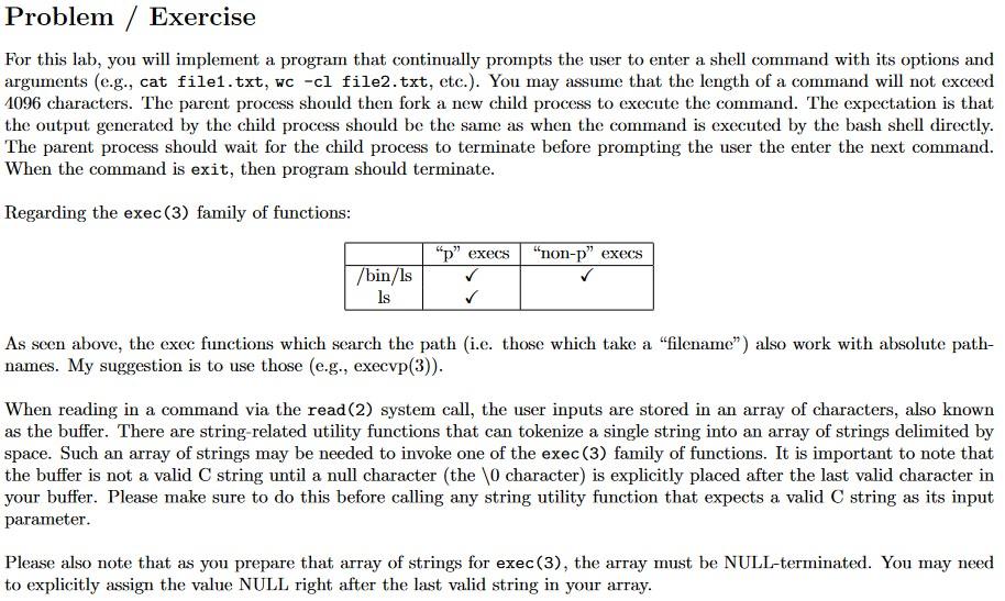 Solved For this lab, you will implement a program that | Chegg.com