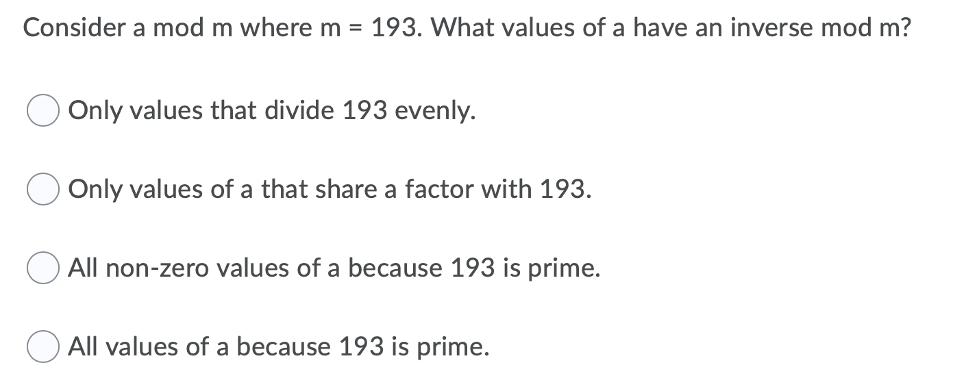 Solved Assume that gcd(m, a) = s(m) + a(t) = z, where z = 1. | Chegg.com