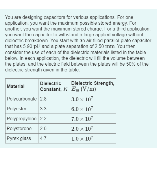 Solved An Part CCalculate the energy stored in the capacitor | Chegg.com