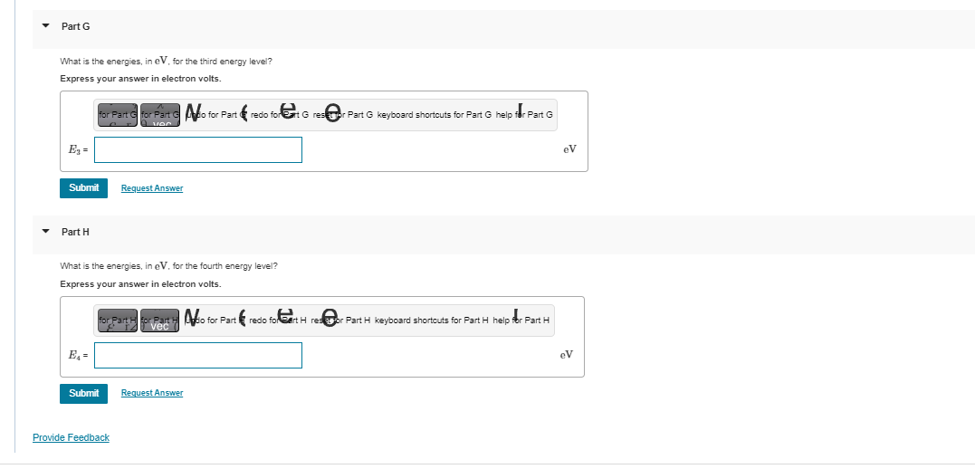 Solved Part A An electron is in a three-dimensional box with | Chegg.com