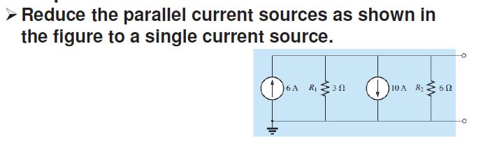 Solved Reduce the parallel current sources as shown in the | Chegg.com