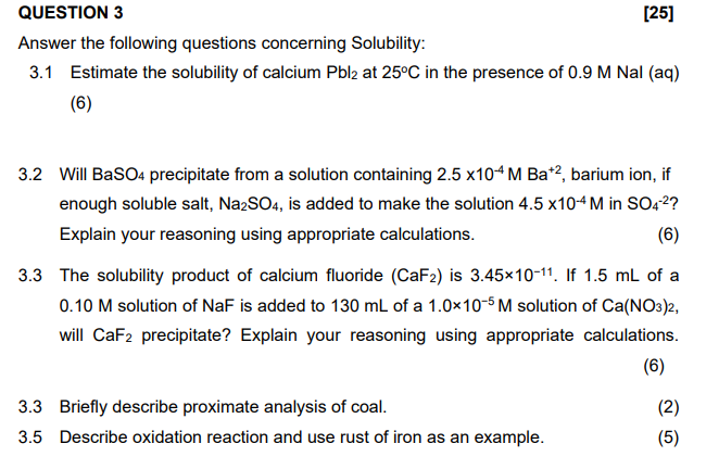 Solved QUESTION 3Answer the following questions concerning | Chegg.com