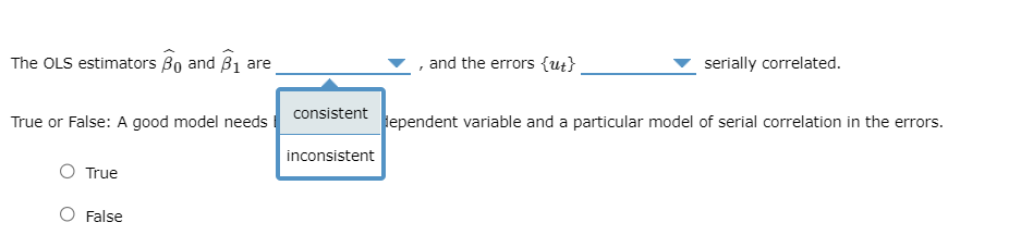 Solved 2. Serial correlation in the presence of lagged | Chegg.com