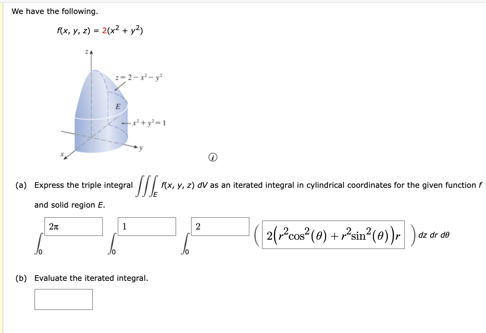Solved We Have The Following f x Y Z 2 x2 Y2 The X Y Chegg