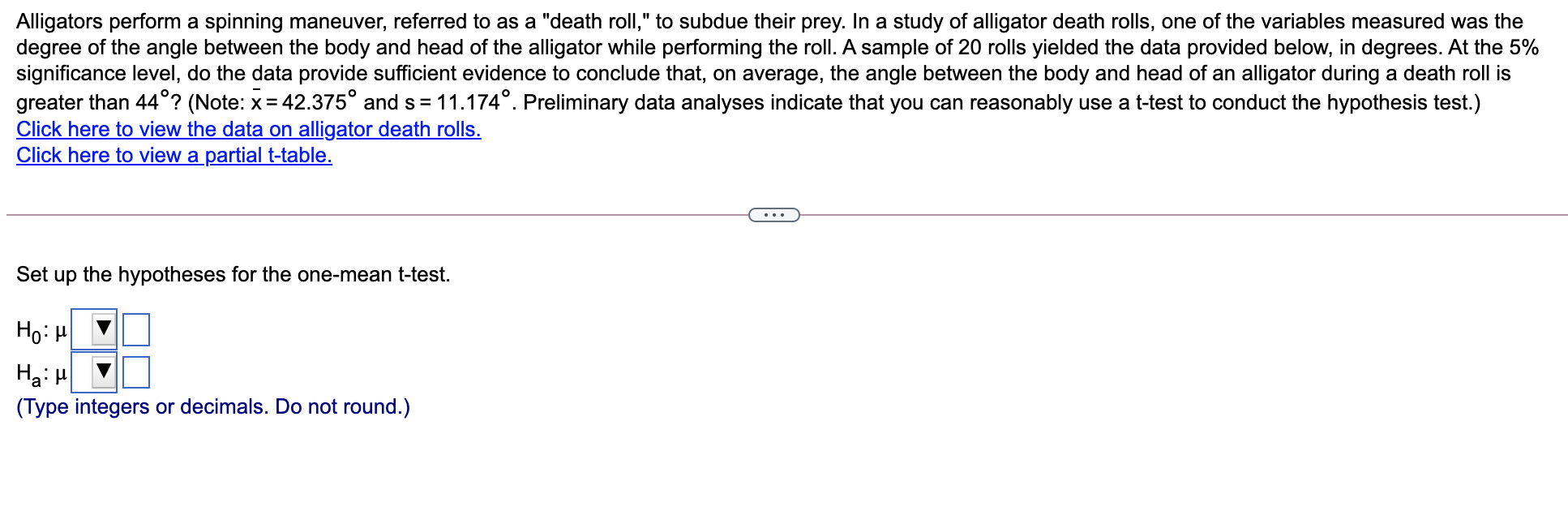 Solved Alligators perform a spinning maneuver, referred to | Chegg.com