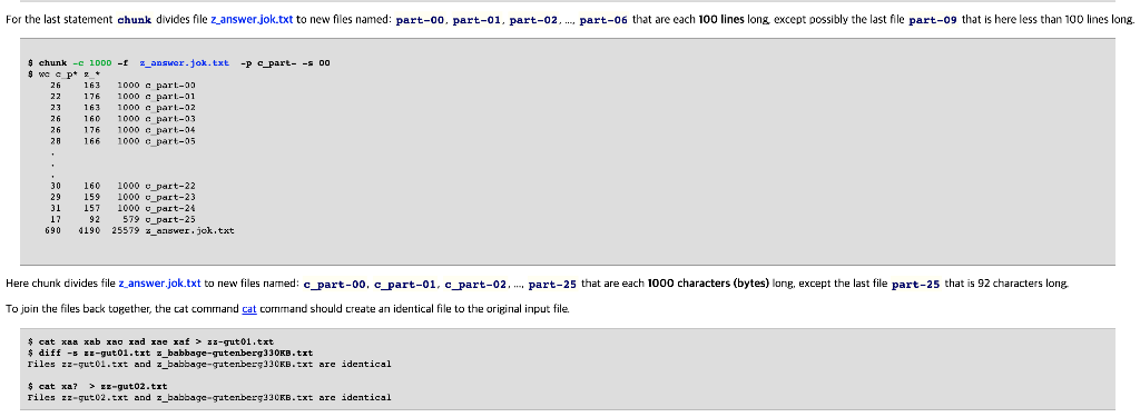 Solved Create a UNIX file utility from the ground up. At the | Chegg.com