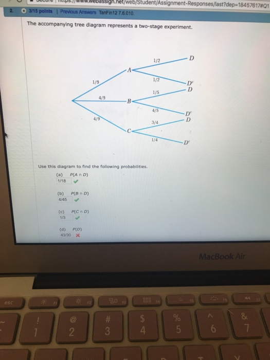 Solved O-3 points TanFn12 7.6008 CML The accompanying tree | Chegg.com