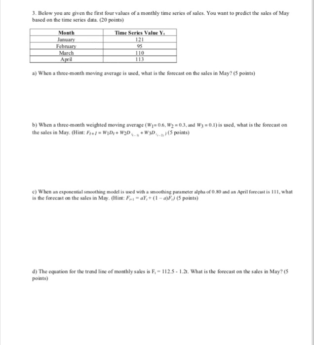 Solved 3. Below you are given the first four values of a | Chegg.com