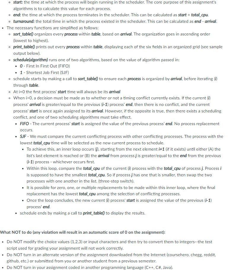 Solved Objective: To calculate the timing parameters of | Chegg.com