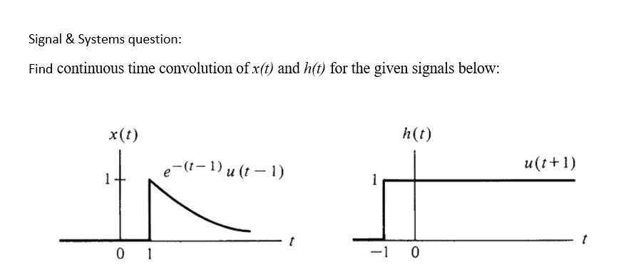 Solved Signal & Systems question: Find continuous time | Chegg.com