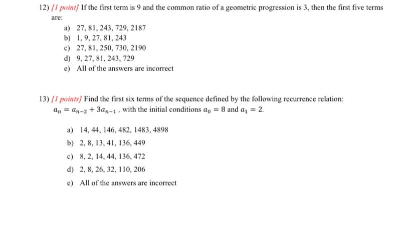 Solved 8) [l pt/ Let f(x)=cx+b and g(x)=ax+d where a,b,c and | Chegg.com