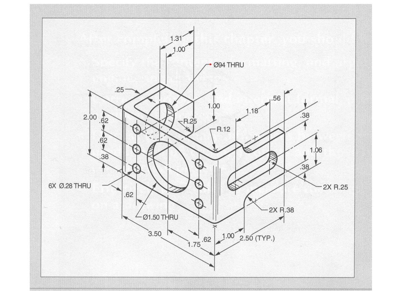Solved 1.311 1.00 094 THRU .25 .56 1.00 1.18 2.00 .62 .38 | Chegg.com