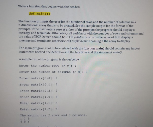 Solved The purpose of this question is to write a python | Chegg.com