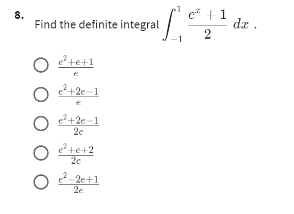 Solved Find the definite integral | Chegg.com