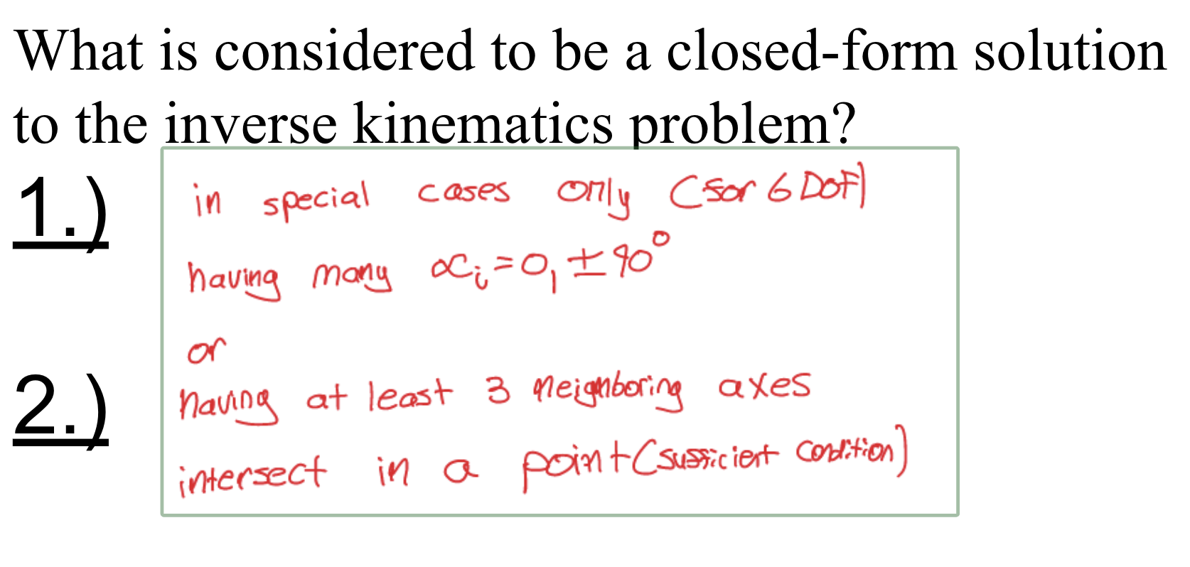 Solved What is considered to be a closed-form solution to | Chegg.com