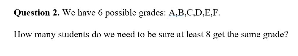 Solved Question 2. ﻿We have 6 ﻿possible grades: | Chegg.com