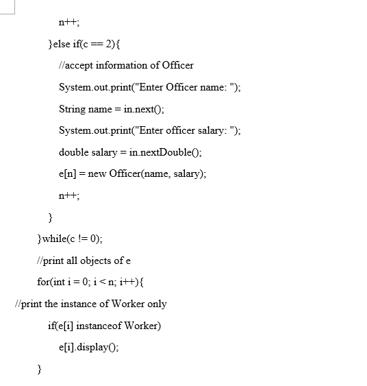 Solved Person - String name + Person + Person(String n) + | Chegg.com