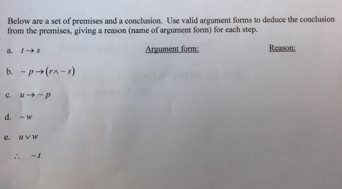 Solved Below are a set of premises and a conclusion. Use | Chegg.com Solved Below are a set of premises and a conclusion. Use | Chegg.com