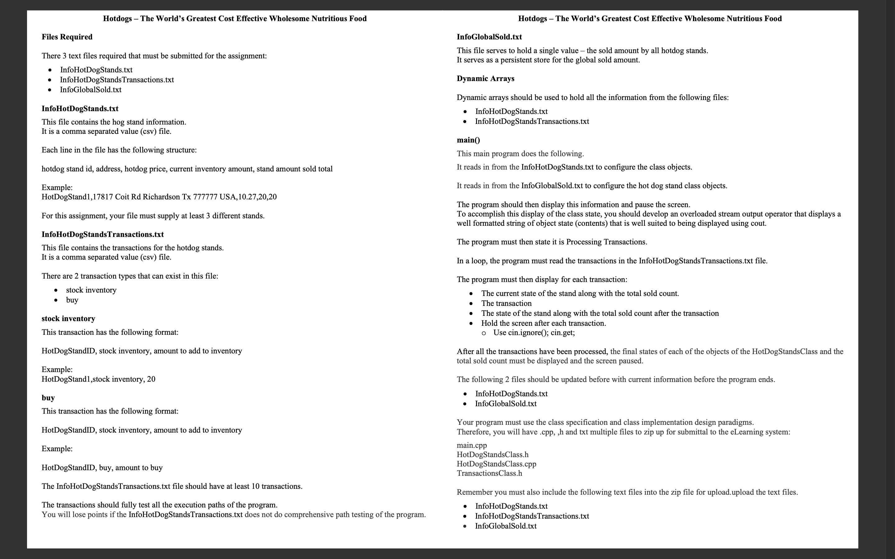 Solved Please provide all FOUR FILESmain.cpp | Chegg.com