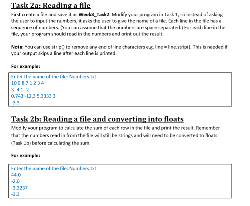 Solved ask2aReadinga First create a file and save it as | Chegg.com