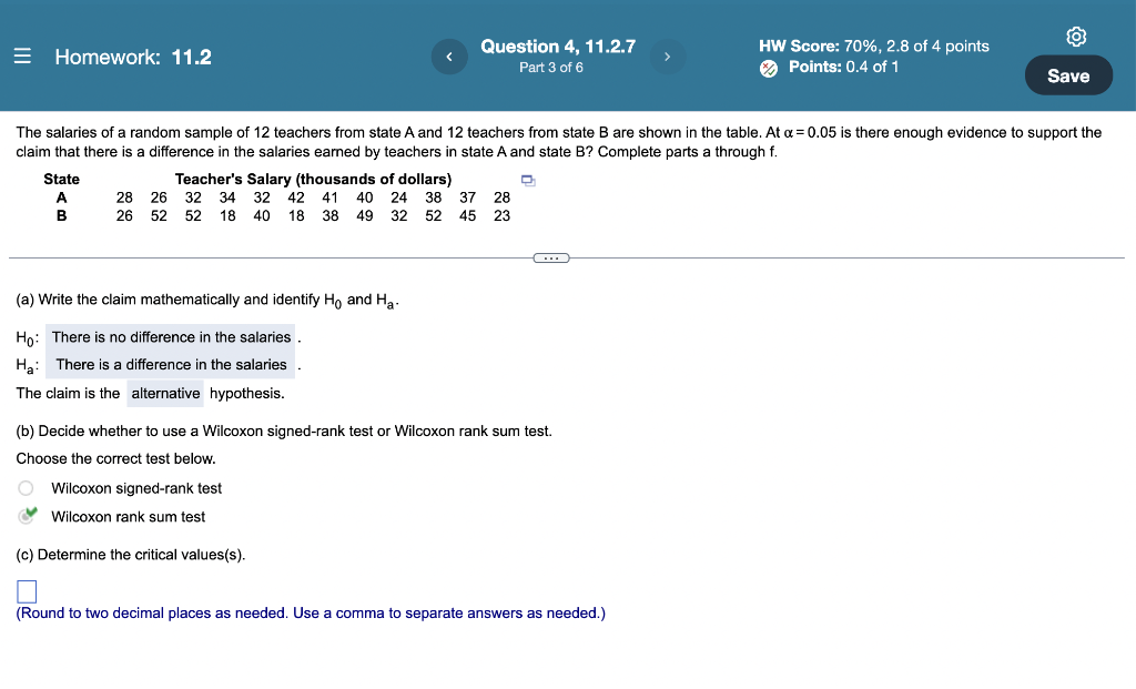 Solved = Homework: 11.2 Question 3, 11.2.5 Part 3 of 6 HW | Chegg.com