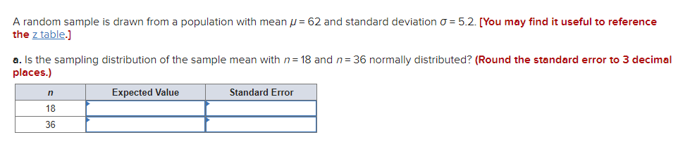 Solved A random sample is drawn from a population with mean | Chegg.com