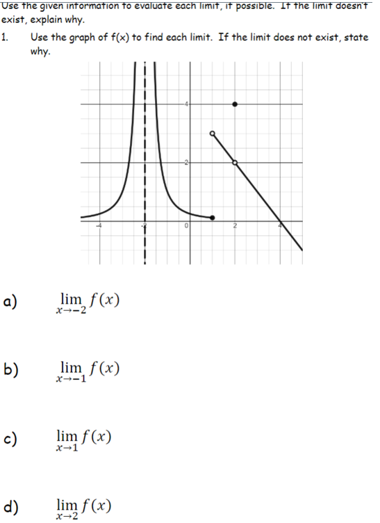 Solved Use the given intormation to evaluate each limit, it | Chegg.com
