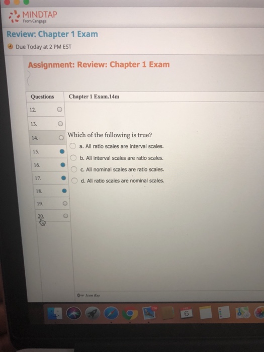 Solved: MINDTAP From Cengage Review: Chapter 1 Exam Due To... | Chegg.com Solved: MINDTAP From Cengage Review: Chapter 1 Exam Due To... | Chegg.com