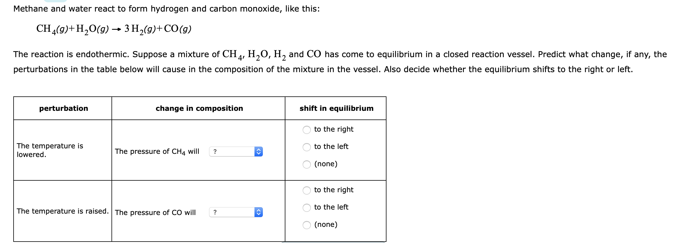 Solved Methane and water react to form hydrogen and carbon | Chegg.com
