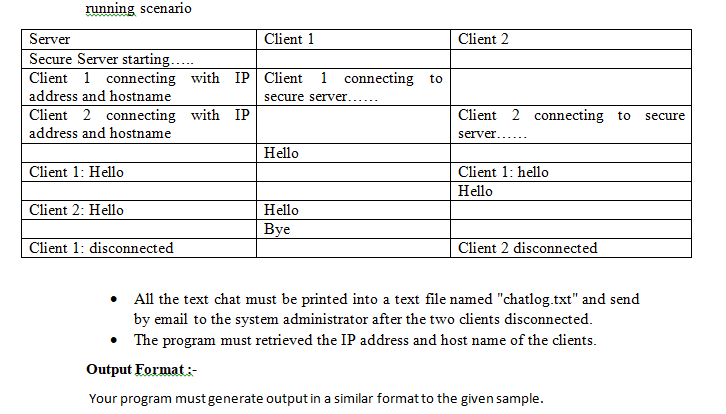 write java code using TCP to join a server with 2 | Chegg.com